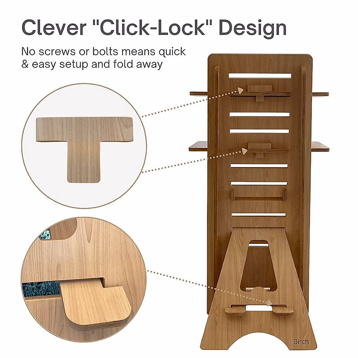 ecotribe Modern Height Adjustable 2 Tier Desk for Small Spaces - Compact Narrow 30 inch Wide Sit/Stand Up Desk - Easy Adjustable Standing Desk for Study, Bedroom & Home Office