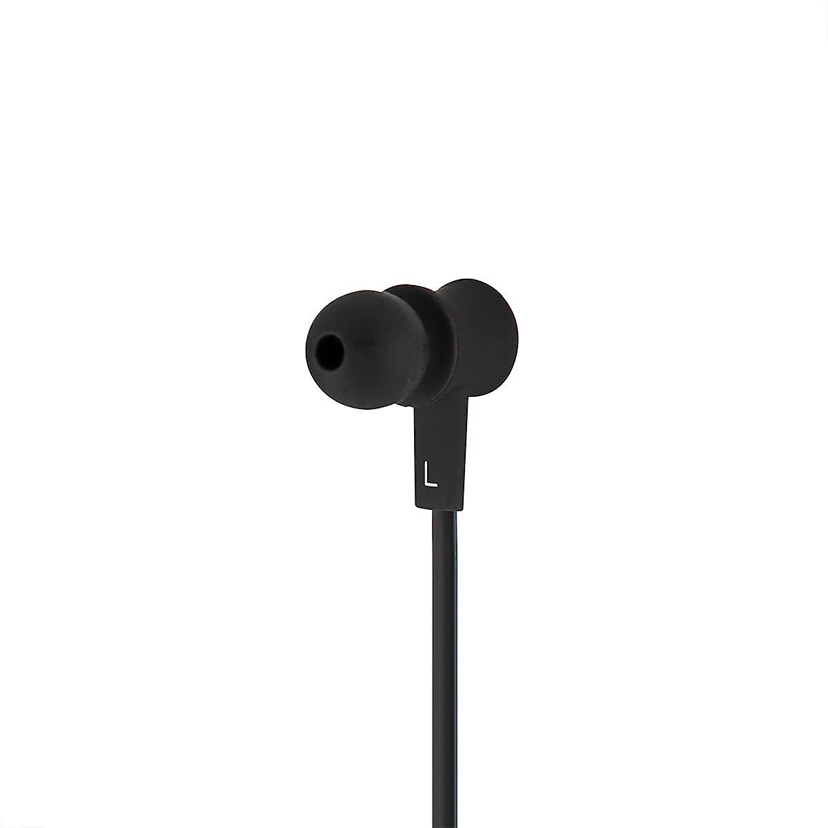 PureGear PureBoom Premium Tangle Free in-Ear Stereo Headphones with Built-in Mic, 3.5mm Wired Earbud for Laptops, Computers, iPhone, Android Phones, iPad, & More Devices with 3.5mm Interface (Black)