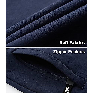 MAGCOMSEN Shorts for Men Stretch Sweat Shorts Capri 3/4 Pants Workout Shorts Mens Athletic Shorts Basketball Long Shorts Trainning Shorts Light Pink