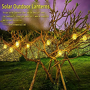 Cooo 8 Pack Lanterns Solar Powered 30LED Mason Jar Lights,Waterproof Hanging Patio Porch Garden Yard Backyard Balcony Lawn Handmade Wall Lighting Fixtures Decor（Hangers&Jars included）-Warm White