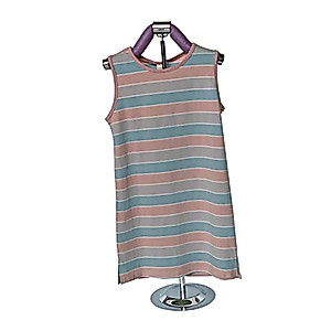 Cabilock 2pcs Little Girl Boy Steel Showing Kids Dress Storage Stainless Metal Hanger Support Display Clothes Child Rack Stand Children Store Clothing