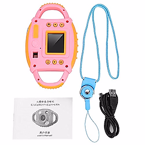Senyar Camera, Kids HD Camera 1.8 Inch 5MP Cute Toy Action Camera with Seilf Function for Boys Girls (Pink)