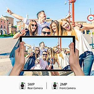 Wainyok 10.1 Inch Kids Tablet : Android 12 Tablets 32GB ROM 256GB Expand | Quad-Core Processor WiFi Bluetooth Dual Camera Google GMS Certified Games Parental Control with Case(Gray)