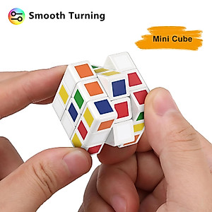 Vdealen 24 Pack Mini Cube Puzzle Party Favors for Kids, 1.18in 3x3 Magic Cube School Rewards & Classroom Prize for Students, Birthday Party Favors Easter Christmas Stocking Stuffers Gifts for Kids