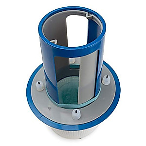 SkimDoctor 2.0 Pool Skimmer Basket Turbocharger With Non-corrosive Fittings | Includes Skimmer Sock For Easy Debris Removal | Fits Most Commercial Inground Pool Baskets | Decreases Pool Cleaning Times