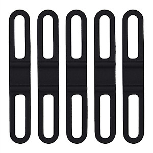 5PCS Silicone Band, Multipurpose Bike Handlebar Strap Cycling Flashlight Mount Holder