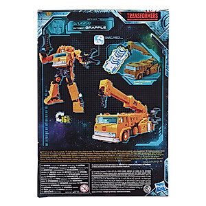 Transformers Toys Generations War for Cybertron: Earthrise Voyager WFC-E10 Autobot Grapple Action Figure - Kids Ages 8 and Up, 7-inch