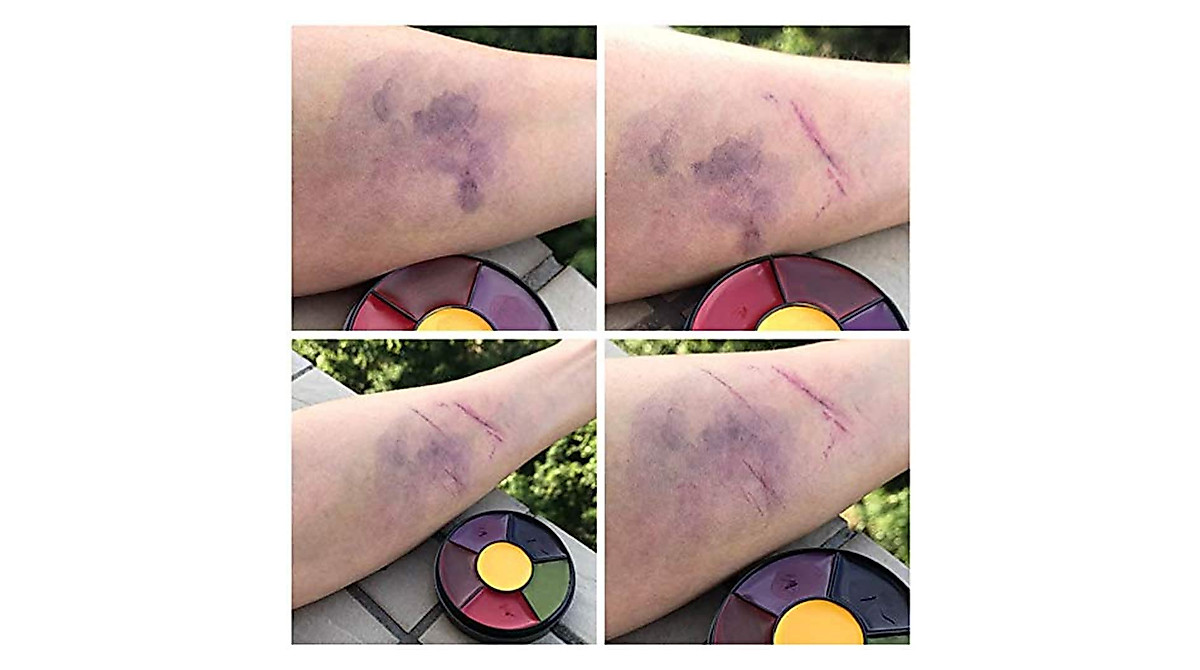 Mysense Zombie Makeup Kit - 6 Color Bruise Wheel
