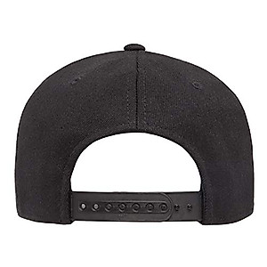 Flexfit Mens 110 Classic Snapback Baseball Cap, Black