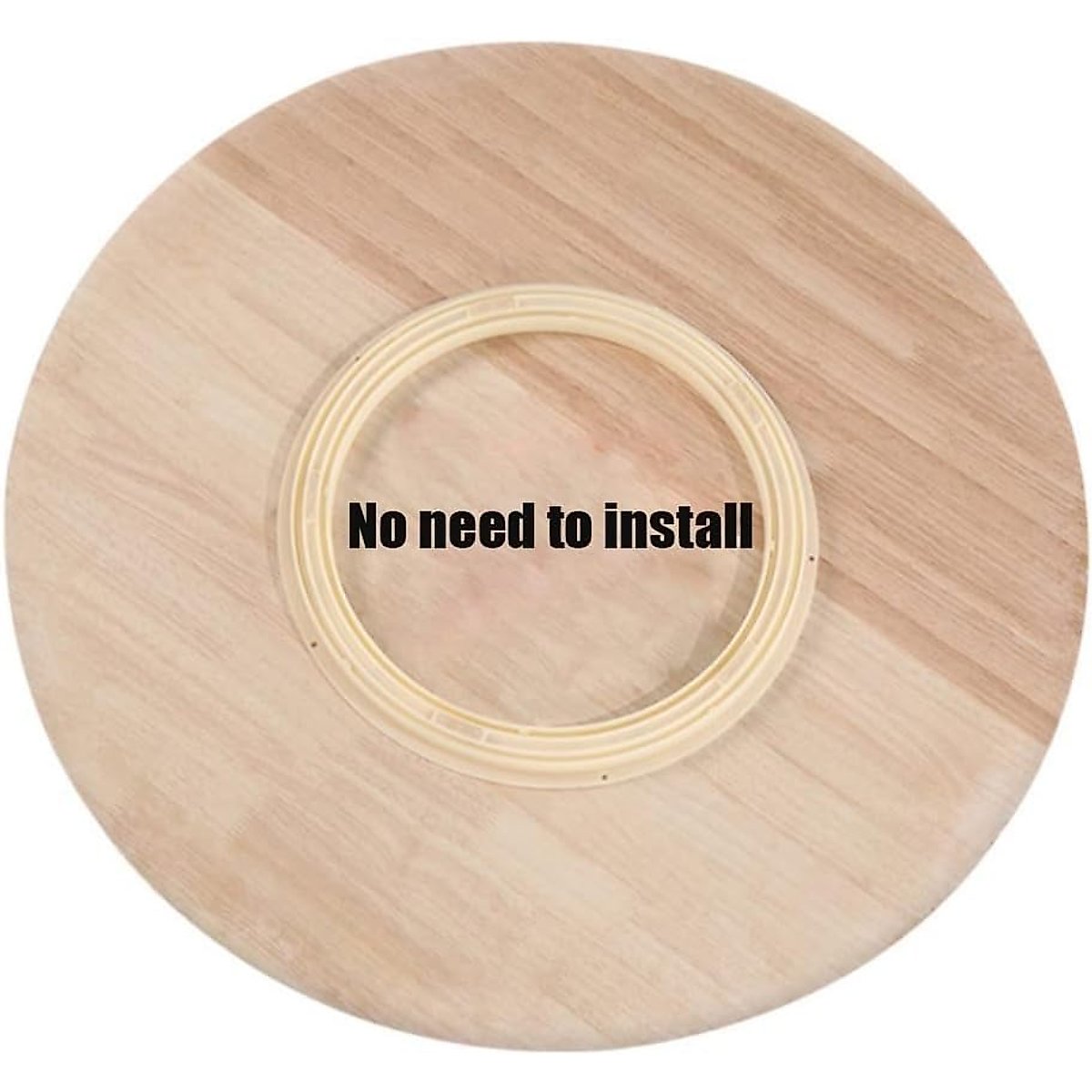 Wood Round Rotating Tray ，Dining Table Turntable Lazy Susan， Rotatable Serving Plate Table Top Rotating Plate Smooth 360° Rotating ，Silent & Smooth Spin (Color : B, Size : 70cm/28inch)