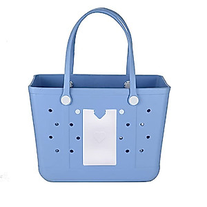 Juyeesm Phone Holder Charm Accessory Compatible with Bogg Bags, Phone Case Wallet Holder Insert Accessory for Tote Bags, Keep Your Phone Within Easy Reach (White, 1 Piece)