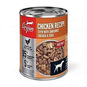 ORIJEN Grain-Free Real Meat Shreds Chicken Recipe Stew Premium Wet Dog Food, 12.8 oz., Case of 12, 12 X 12.8 OZ