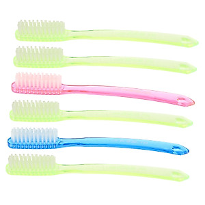 6Pcs Manual Toothbrushes Premium Hard Bristles Toothbrush for Adult Teeth Stain Cleaning Toothbrush White Teeth Toothbrush