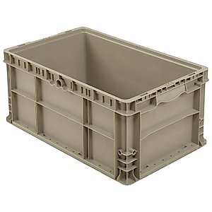 Straight Wall Container Solid Gray, 24 x 15 x 11