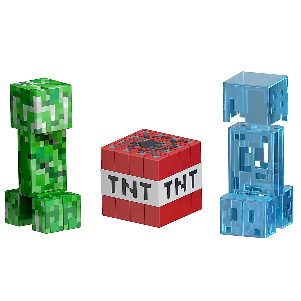 Mattel Minecraft Diamond Level Creeper Action Figure & Die-Cast Accessories, Collectible Toy Inspired by Video Game, 5.5 inch