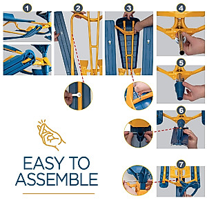 Machrus Frost Rush Snow Sled with Steering Wheel, Twin Brakes & Pull Rope - Winter Racer Snow Sled for Kids and Adults for Sledding