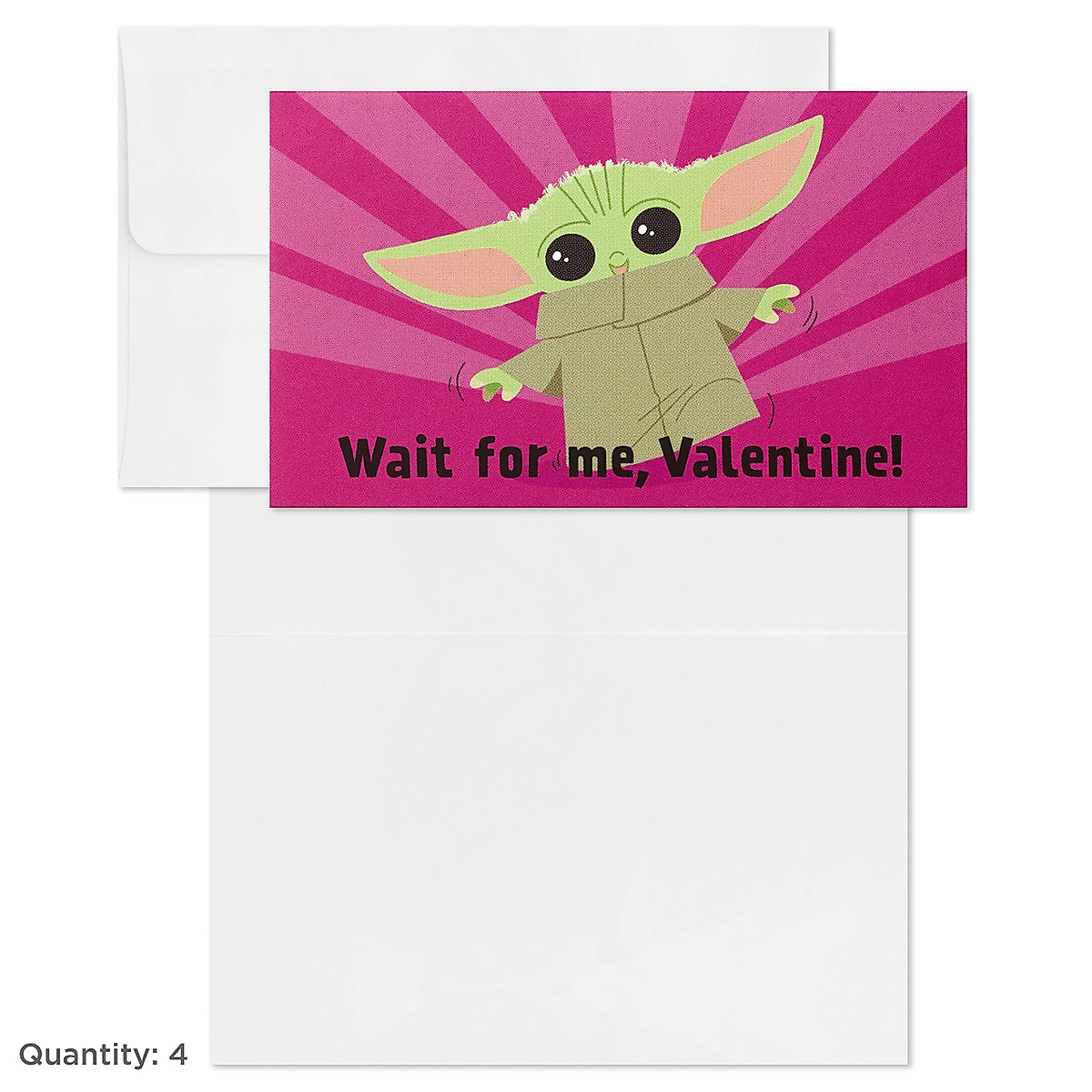 Hallmark Kids Baby Yoda Mini Valentines Day Cards Assortment (18 Classroom Cards with Envelopes)