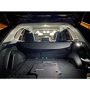 AUTOGINE White LED Interior Lights Kit for Toyota RAV4 2016 2017 2018 2019 2020 2021 Super Bright 6000K Interior LED Lights Bulbs Package + Install Tool
