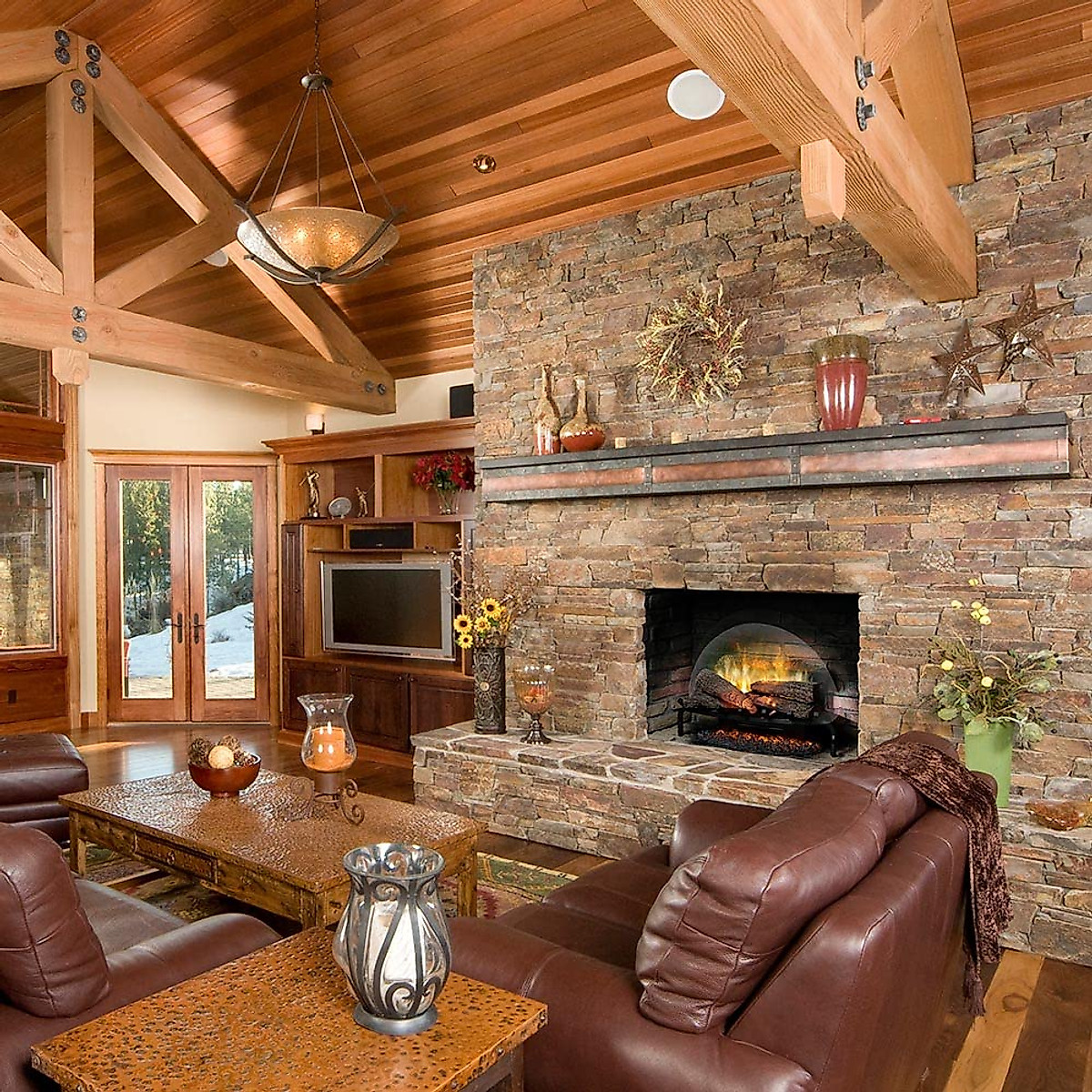 Dimplex Revillusion® 25" Plug-In Log Set (Model: RLG25), 5118 BTU, 120 Volt, 1500 Watt, Black