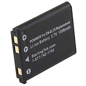 STK EN-EL10 Battery for Nikon Coolpix S3000, S4000, S220, S570, S210, S230, S60, S205, S80, S200, S600, S5100, S520, S700, S500, S510