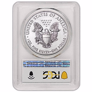 2021 (P) 1 oz American Silver Eagle MS-70 (MS70 - Struck at Philadelphia - T-1 - Covid Emergency Issue - First Day of Issue) $1 Mint State PCGS