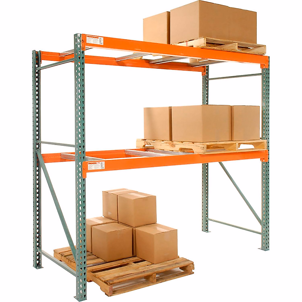 Global Industrial Teardrop Pallet Rack Starter, 120"W x 42"D x 120"H