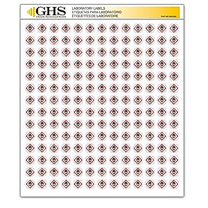 GHS/HazCom 2012: Hazard Class Pictogram Label, Flame Circle, 1/2" each (Pack of 1820)