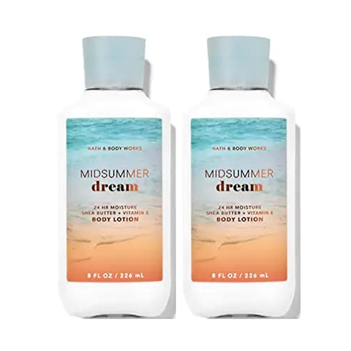 Bath and Body Works Midsummer Dream 2 Pack Super Smooth Body Lotion 8 Oz (Midsummer Dream)