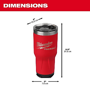 Milwaukee Electric Tool Packout 30 Oz Drink Tumbler (48-22-8393R)
