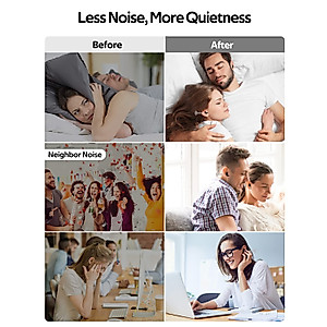 Ear Plugs for Noise Reduction, Ear Plugs for Sleeping Noise Cancelling, Ear Plugs, Sleeping Ear Plugs, 32dB Soft Reusable Ear Plugs for Sleep, Snoring, Sound Blocking, 8 Ear Tips in XS/S/M/L