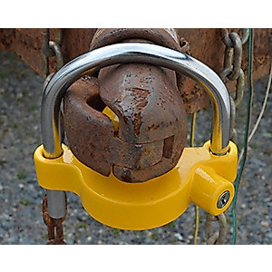 GoTow Universal Coupler Trailer Hitch Security Lock - Fits 1 7/8", 2", and 2 5/16" Ball Mounts