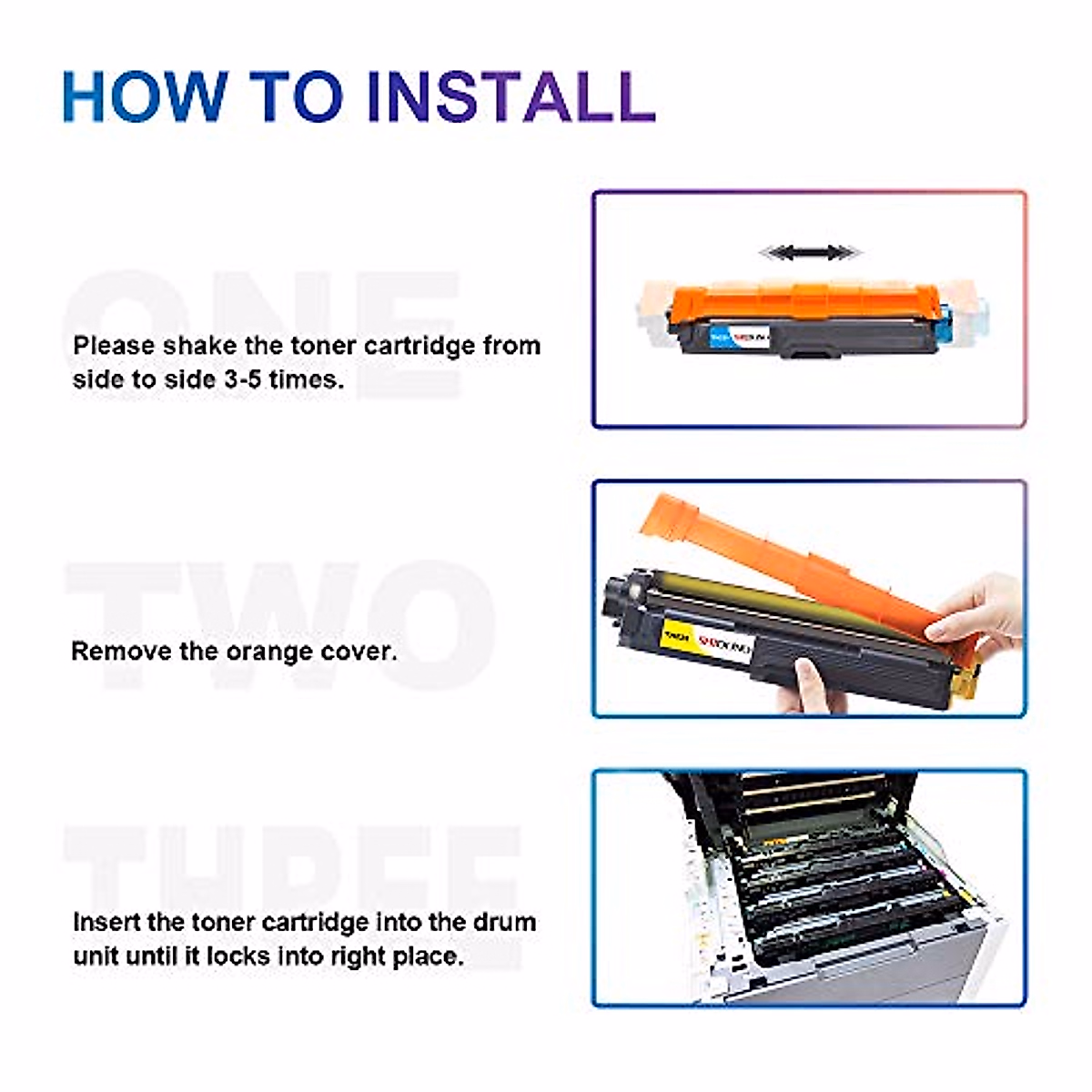 Shidono Compatible Toner Cartridge Replacement for Brother TN221 TN225 TN-221 TN-225 Fits with MFC-9130CW/HL-3170CDW/HL-3180CDW/HL-3140CW/MFC-9340CDW/9330CDW Printer,[4-Pack,Black/Cyan/Yellow/Magenta]