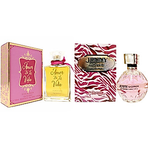 META-BOSEM Jenny/Amor De La Vida Eau de Parfum Natural Spray for Women, Wonderful Gift, Fresh Scent, Daytime & Casual Use, a Classic Bottle, 3.4 Ounce/100 Ml Each (Pack of 2)