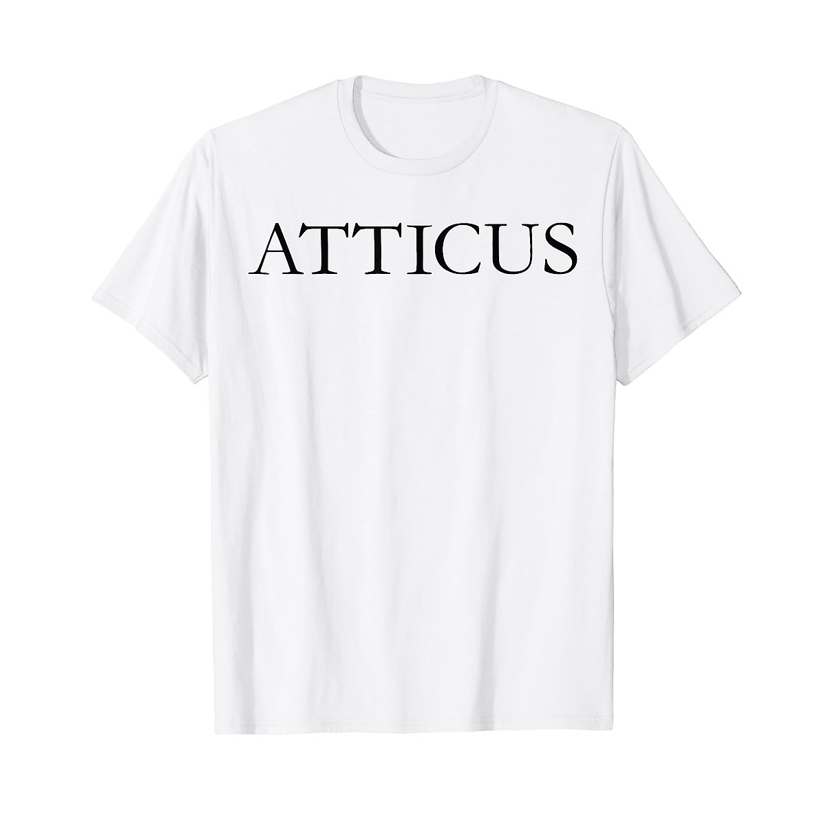 ATTICUS Garamond Logo T Shirt (Black Print)