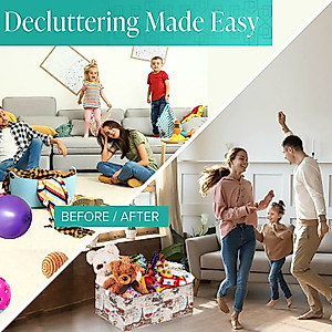 visesunny Closet Baskets Eiffel Tower Storage Bins Fabric Baskets for Organizing Shelves Foldable Storage Cube Bins for Clothes, Toys, Baby Toiletry, Office Supply