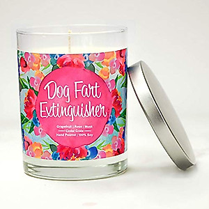 Dog Fart Extinguisher - Funny Scented Candles, Dog Farts Candle, Dog Mom Gifts, Funny Dog Lovers Gifts for Women, Gag Gift, Dog Grandma, Mothers Day, Rescue, Home, Lovers, BFF, Best Friend, Friendship