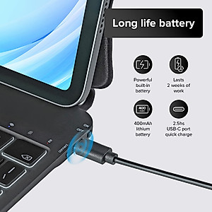 MOBEE Keyboard Case for iPad Pro 11 Inch (4th/3rd/2nd/1st) Gen 2022 & Air 6th 11 Inch (M2, 2024) & iPad Air 5th/4th Gen 10.9 Inch,Magic-Stand Keyboard Case with Multi-Touch Trackpad, Backlit, Magnetic