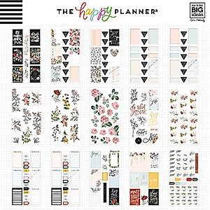 me & my BIG ideas Sticker Value Pack - The Happy Planner Scrapbooking Supplies - Vintage Botanicals Theme - Multi-Color - Great for Projects, Scrapbooks & Albums - 30 Sheets, 457 Stickers Total
