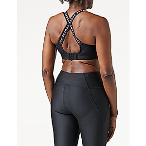 Under Armour Women's Limitless High Sports Bra , Black (001)/White , Small