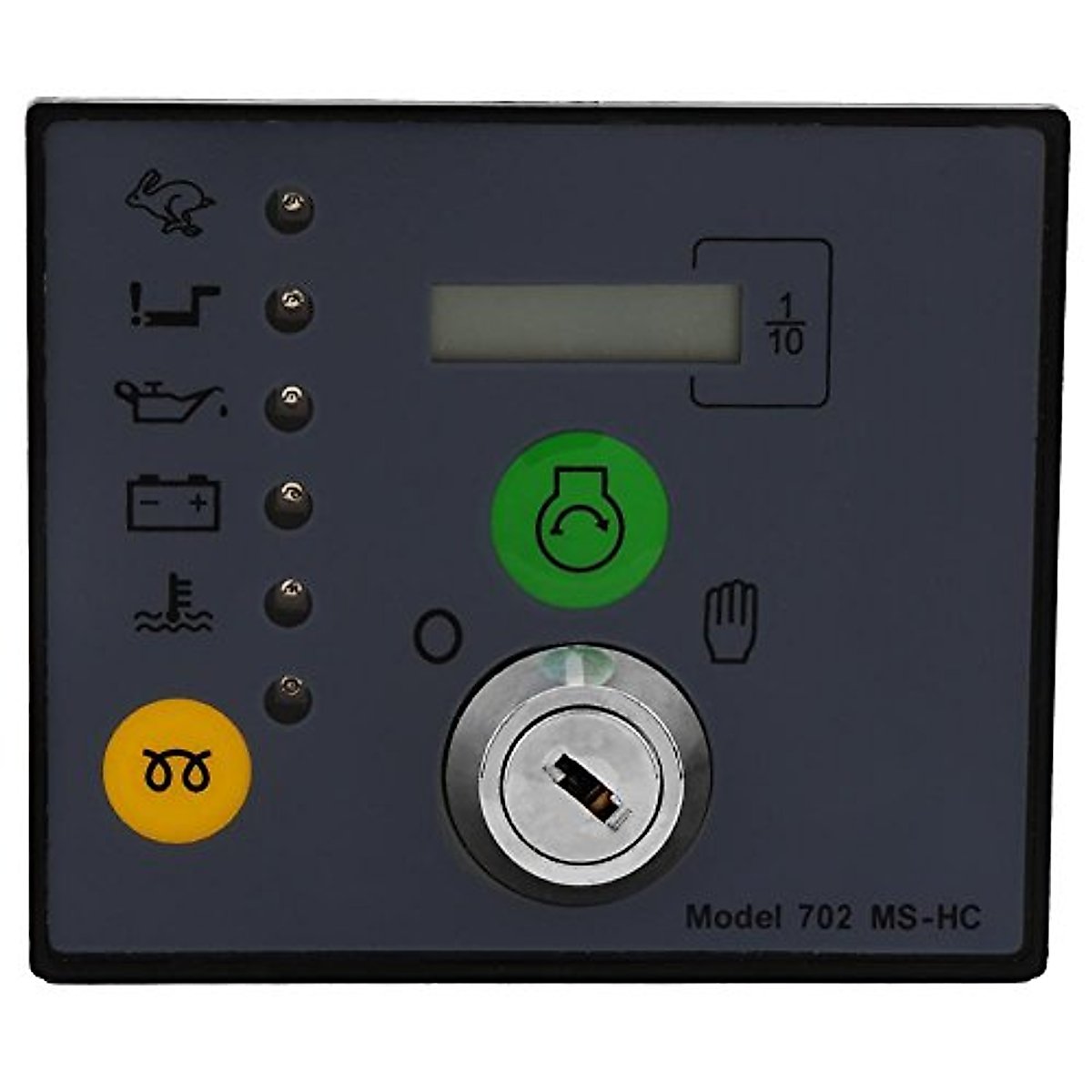 Walfront 702 MS-HC Electronic Manual Start Generator Controller Panel Board with Keys for Generator Control Module