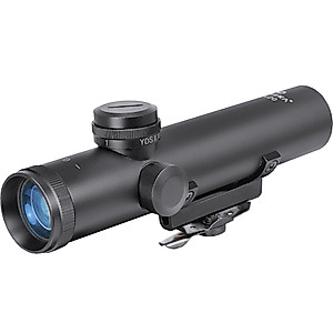 Barska 4x20 Carry Handle Rifle Scope Mil Dot Reticle with BDC Turret Peep Sight Mount Retro A2 Style