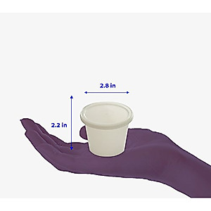 Vito's Famous Deli Container with Lid, 4 Ounce (Pack of 100)