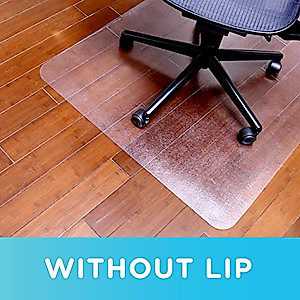Dimex 46"x 60" Clear Rectangle Office Chair Mat For Hard Floors (1532630)