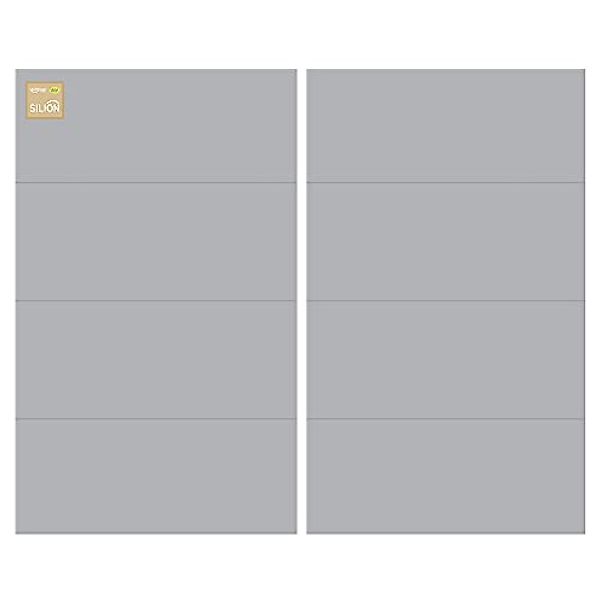 ALZIP MAT Eco Silion Urban, Folding Baby Play Mat Eco-Friendly Non-Toxic Non-Slip Reversible Waterproof (XG (110x55 inch), Grey)