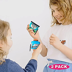 2 Pack Gkv for Airpods 3 Case for Airpod 3 (2021) Cover Unique Funny Fun Cute 3D Food Design Air Pods 3rd Generation Silicone Shell Cases for Girls Teen Boys Kids Ice Cream Cup+Blue Drink