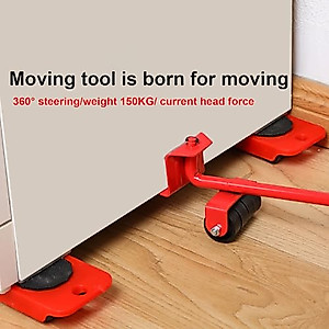 Furniture Mover Pro Set-Wheels & Furniture Lifter Set-Furniture Dolly-Effortless Furniture Transport-Furniture Appliance Sliders Movers Lifter Mover Dolly Rollers Tool Set Heavy Duty of 4 Wheel