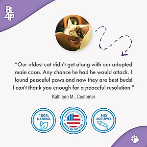 Anti Aggresion for Cats Calming Remedy - A Natural Diffuser and Cat Calming Aid for Stress, Spritefull Spraying, Scratcihng & Territorial Behavior - Non-Drowsy - 400 Odorless, Tasteless Pills