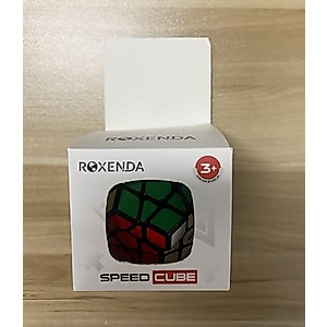 Megaminx Cube, Roxenda 3x3x3 Pentagonal Speed Cube Dodecahedron Magic Cube Puzzle Toy (Black)