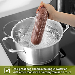 Disposable Heat Resistant Cooking Bags – Multi-Use BPA-Free Plastic Food Bags Good For Poultry & Vegetables. For Cooking, Reheating, Microwave, Roasting, & Defrosting,– 50 Pack