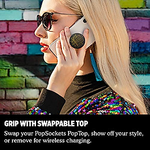 ​​​​PopSockets Phone Grip with Expanding Kickstand - Golden Prana Black